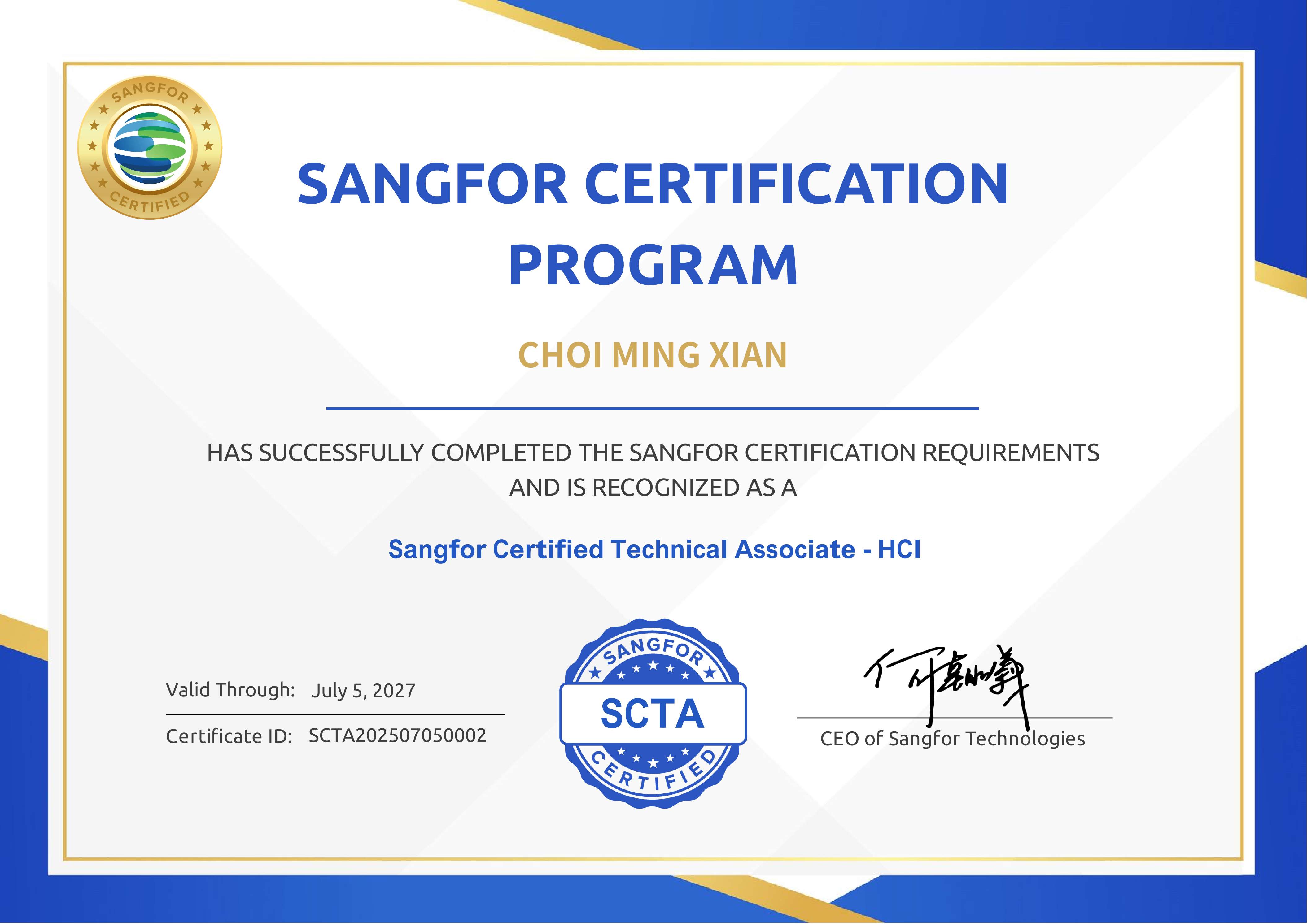 CHOI MING XIAN - Final Year Software Engineering Student @ UPM | Vice ...